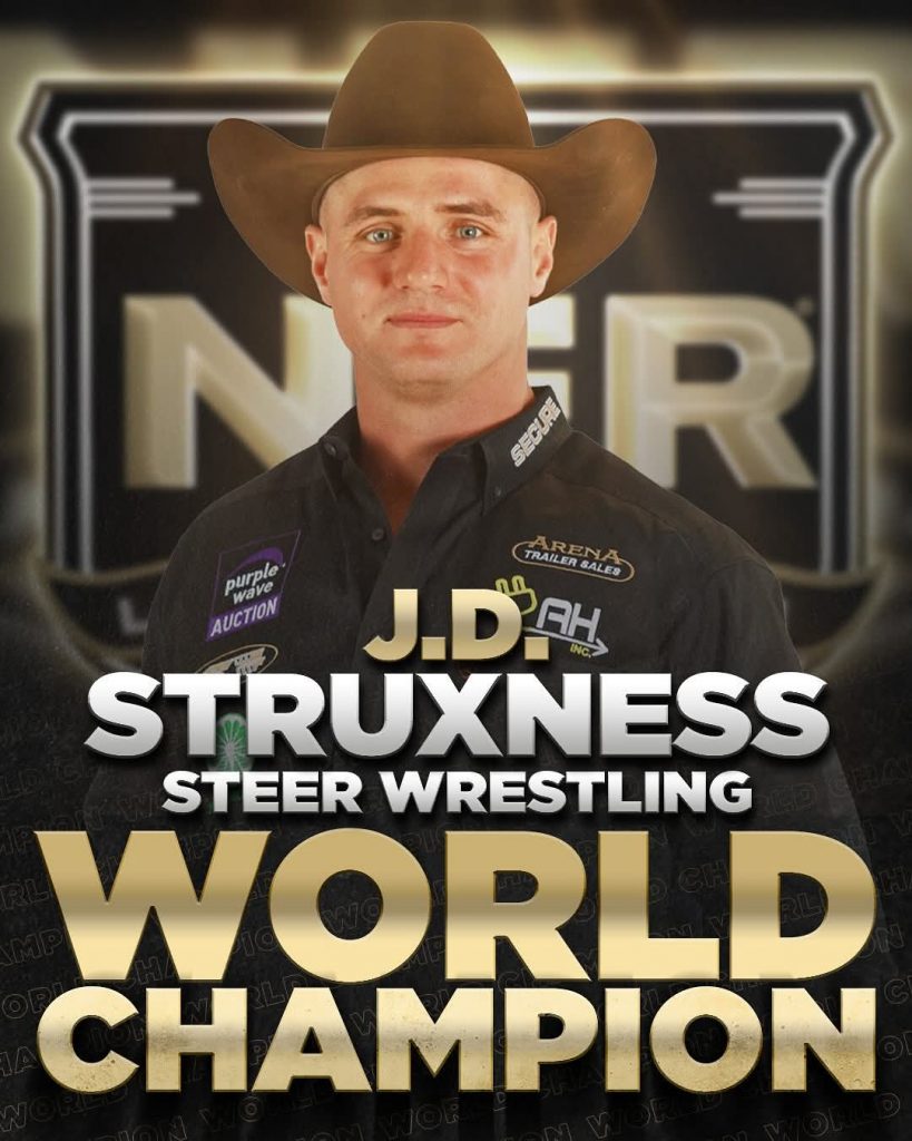 JD STRUXNESS WORLD CHAMPION STEER WRESTLER INTERVIEW | KLQP Podcasts